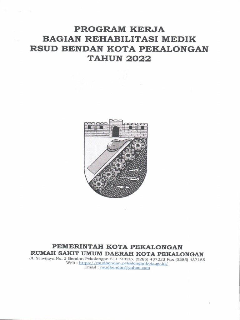 Program Kerja Instalasi Rehabilitasi Medik 2022 | PDF