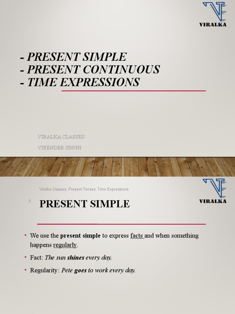 Basics 01 - Present Simple & Continuous | PDF | Verb | Grammatical Tense