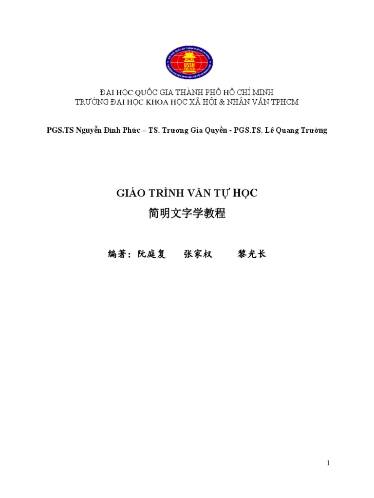 Bien Soan Giao Trinh VAN TU HOC | PDF