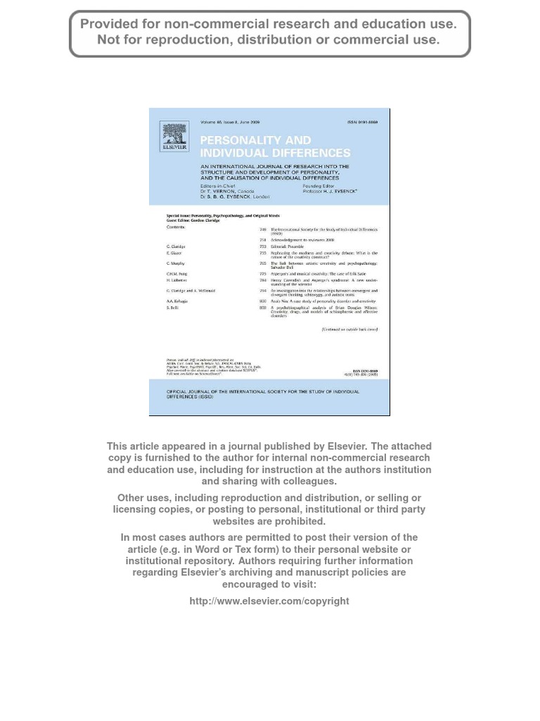 Glazer, Emilie' Rephrasing The Madness and Creativity Debate | PDF | Creativity | Mental Disorder