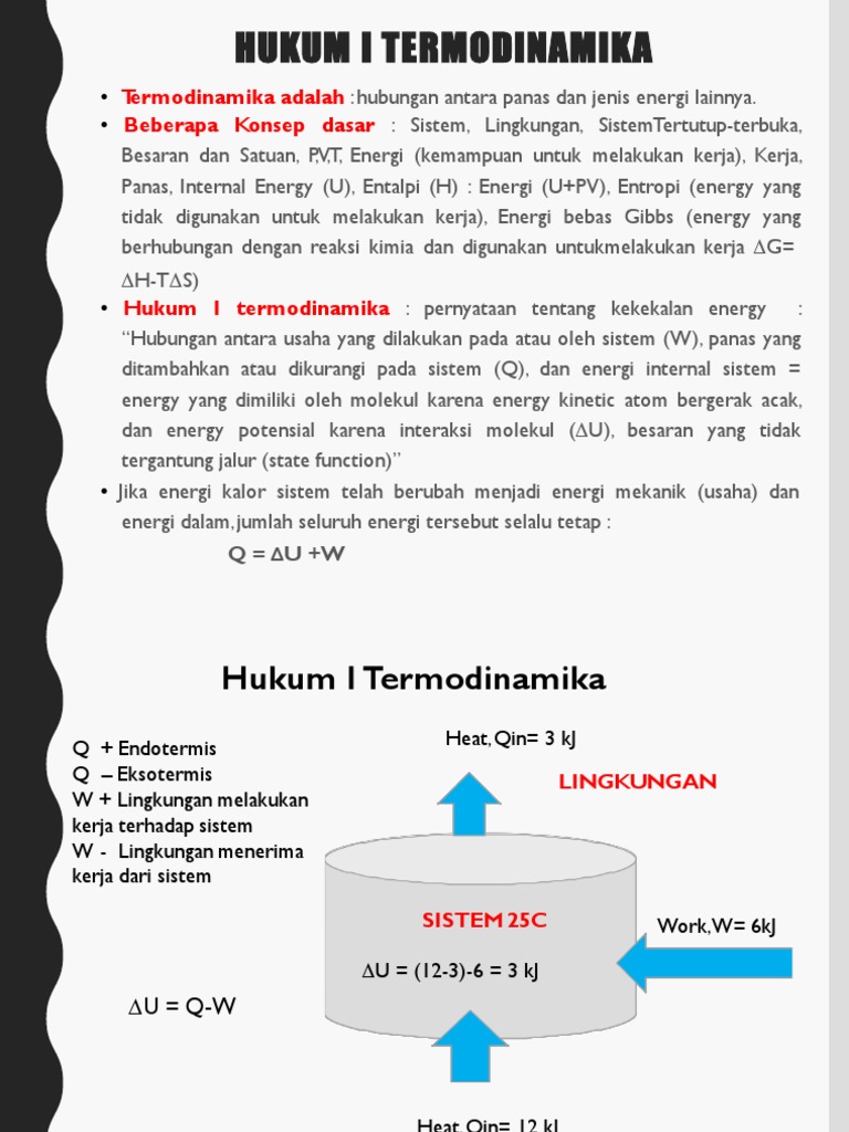 01 - Pert I Dan II Konsep Termodinamika - Rev | PDF