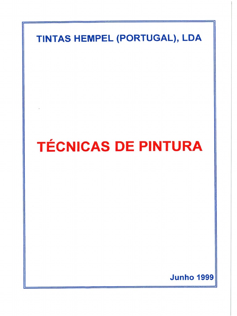 (Manual) - Técnicas de Pintura - Tintas Hempel - 1999 | PDF