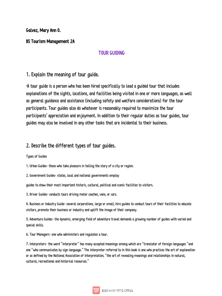 Tour Guiding | Download Free PDF | Language Interpretation | Linguistics