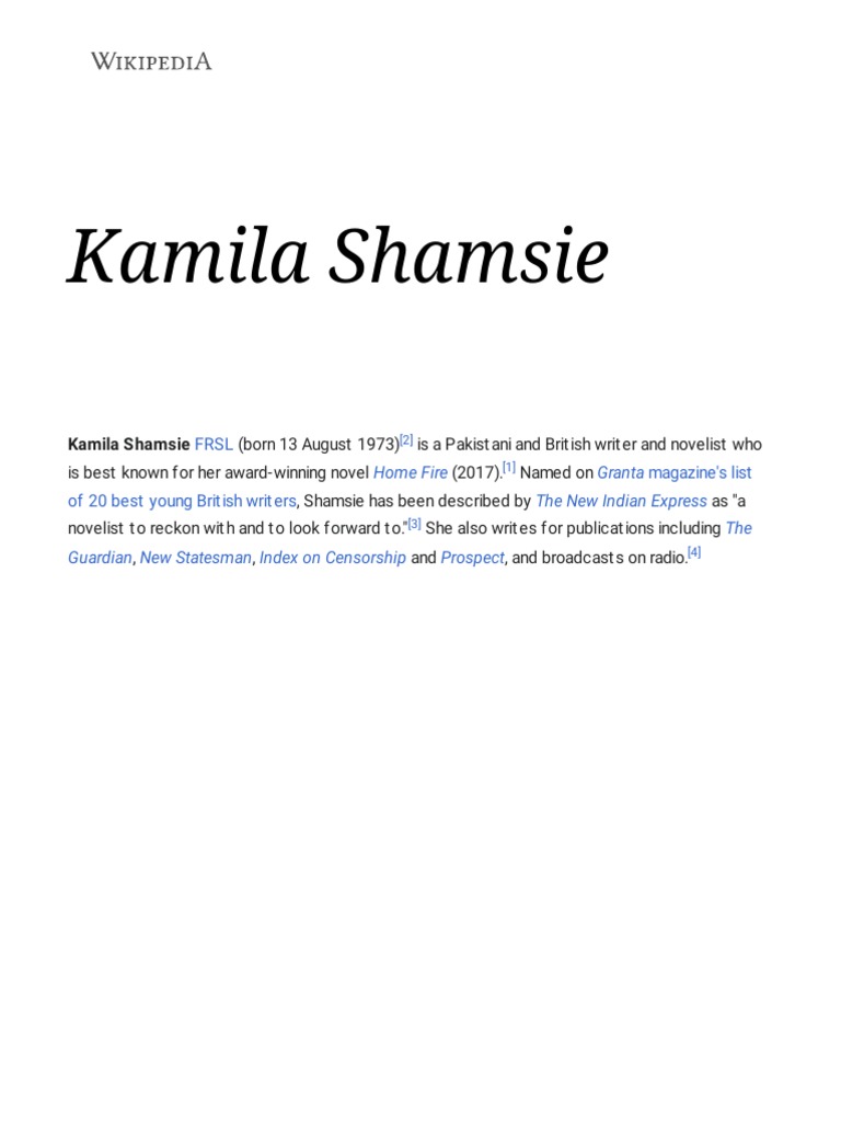 Kamila Shamsie | PDF