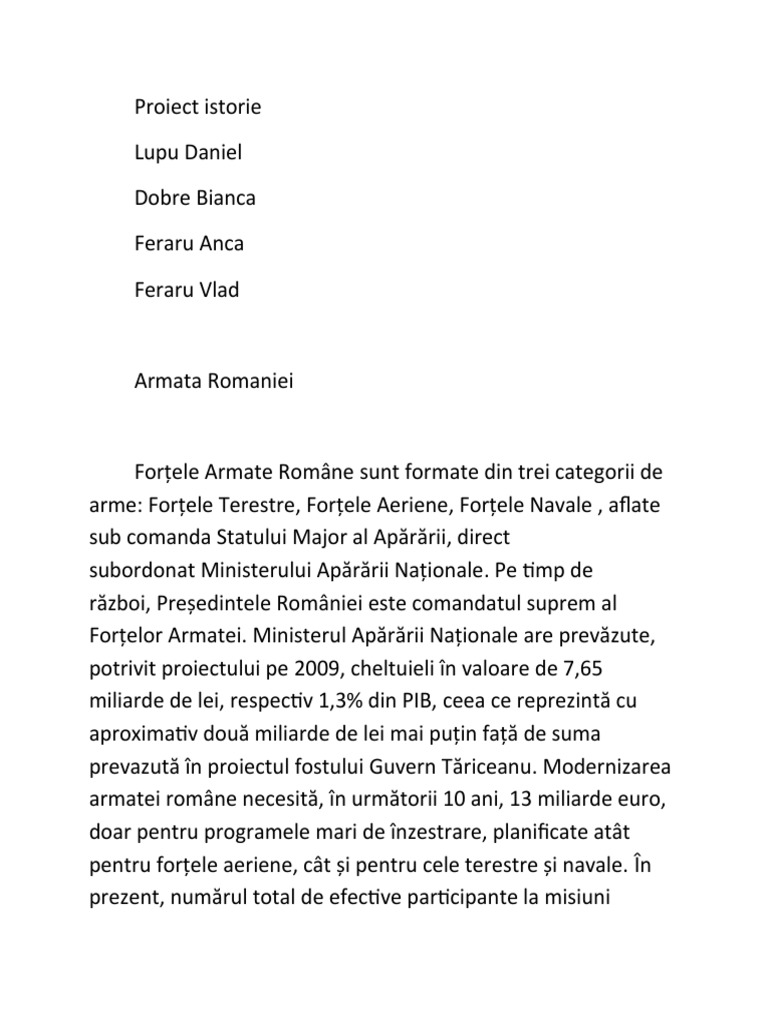 Proiect Latina | PDF
