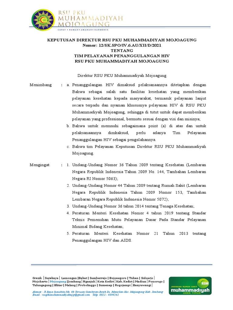 SK TIM HIV Benar | PDF