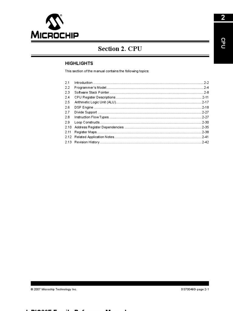 Section 2. CPU: Highlights | PDF | Instruction Set | Pointer (Computer Programming)