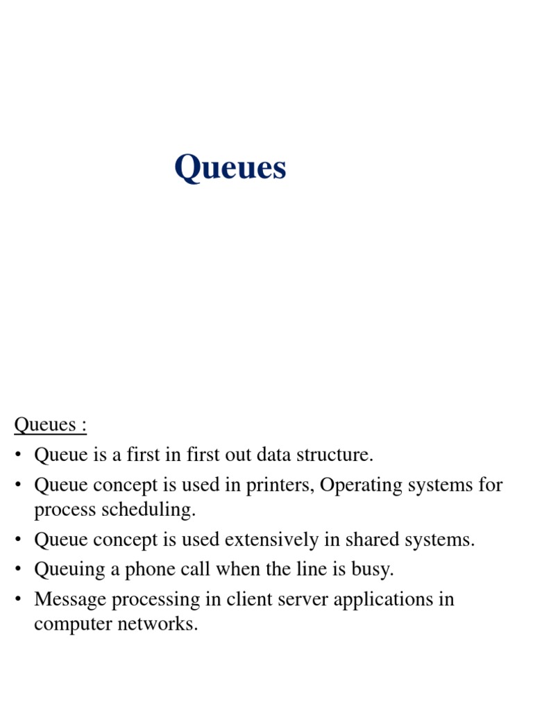 Queues | PDF | Queue (Abstract Data Type) | Software Development Queues | PDF | Queue (Abstract Data Type) | Software Development