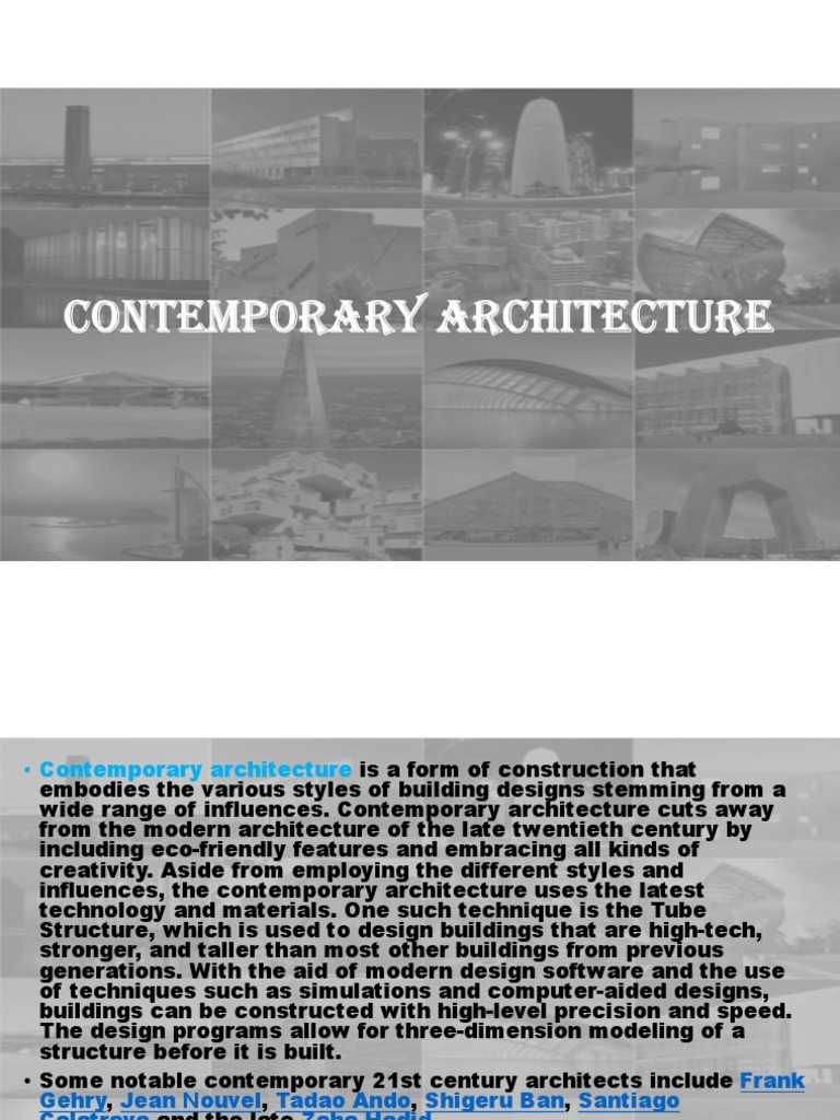 Contemporary Architecture and Calatrava | PDF | Economic Sectors ...