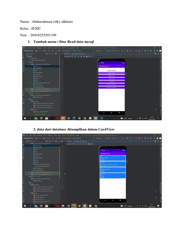 Tugas 10 Abdurrahman Rifky Alkhairi | PDF | Android (Operating System) | Boolean Data Type