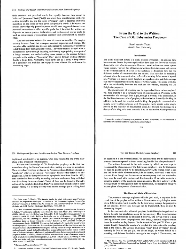 2000 Van Der Toorn | PDF