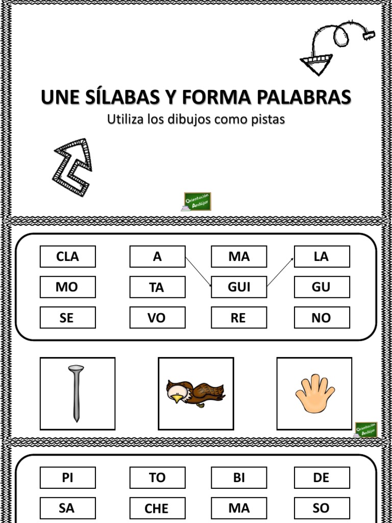 UNir Silabas Juego | PDF