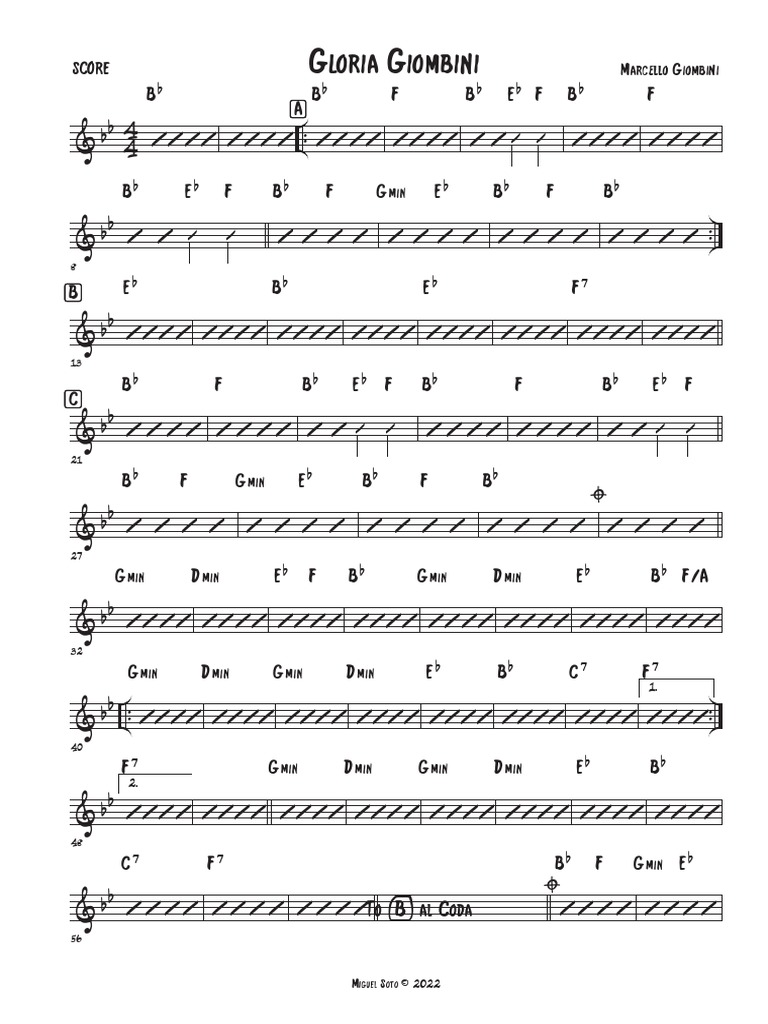 Gloria Giombini - SCORE | PDF