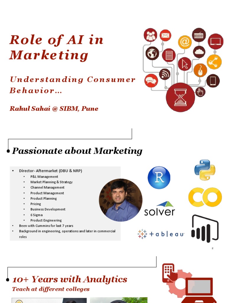Role of AI in Marketing Rahul Sahai | PDF | Parsing | Human Communication