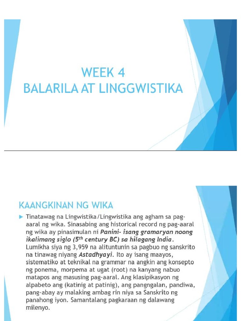 Balarila at Linggwistika | PDF