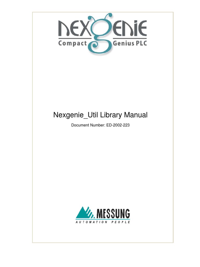 Nexgenie Utiity Library Manual | PDF