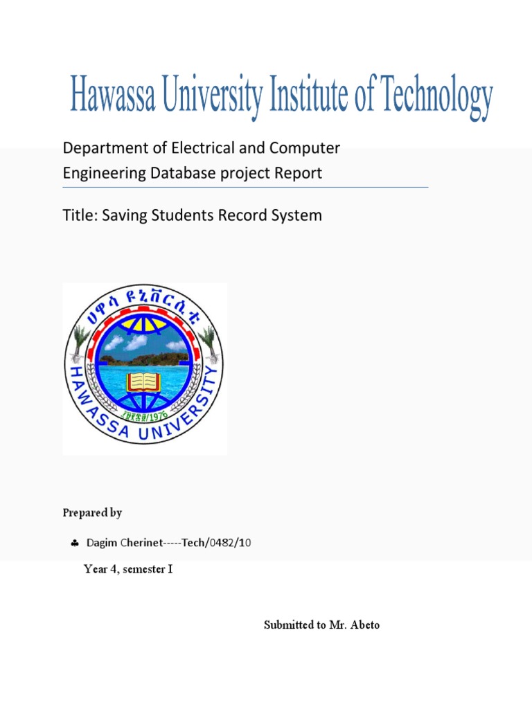 Student Record Management System Report | PDF | Databases | Relational Database