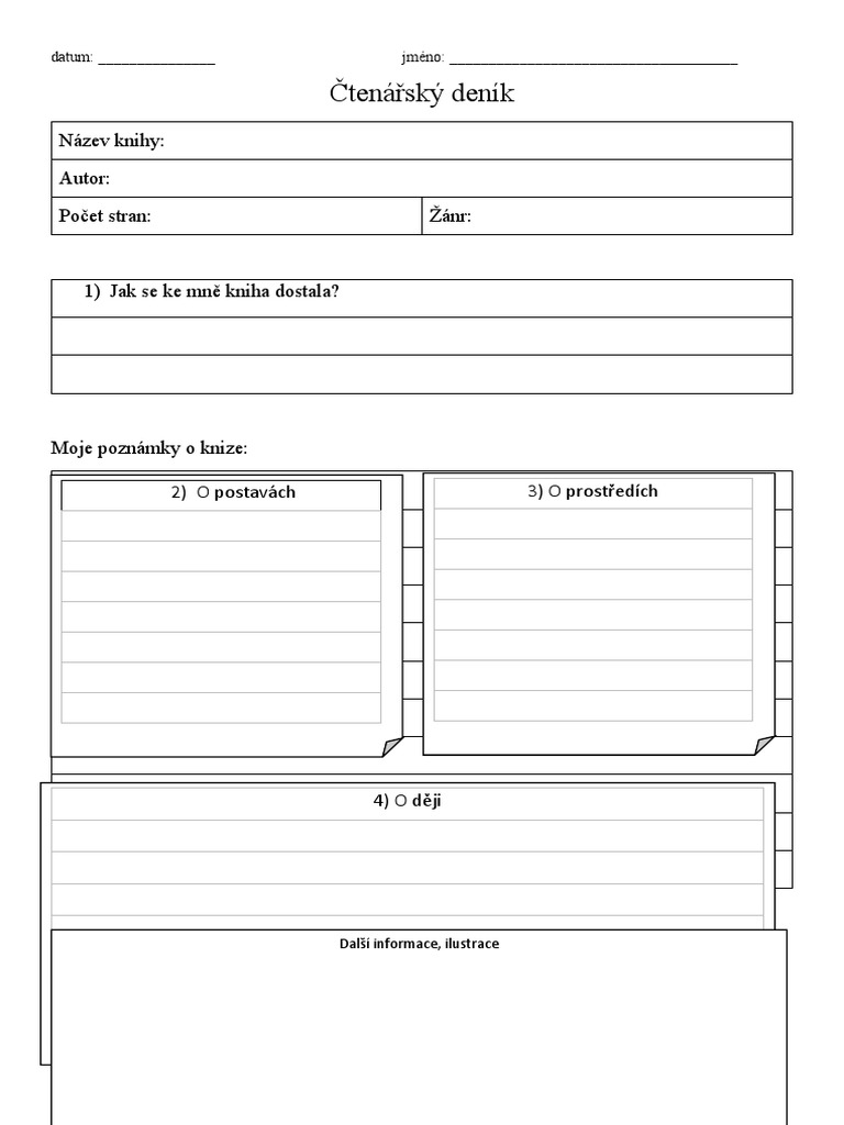 Ctenarsky Denik Pokyny | PDF