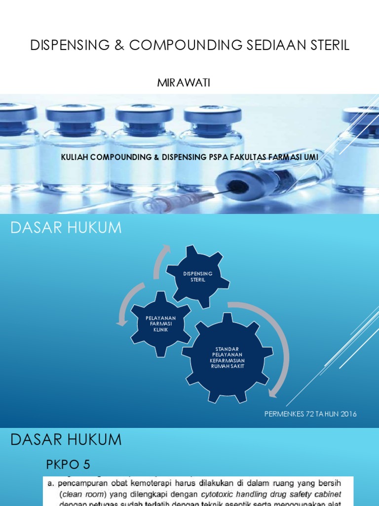Dispensing Compounding Sediaan Steril | PDF