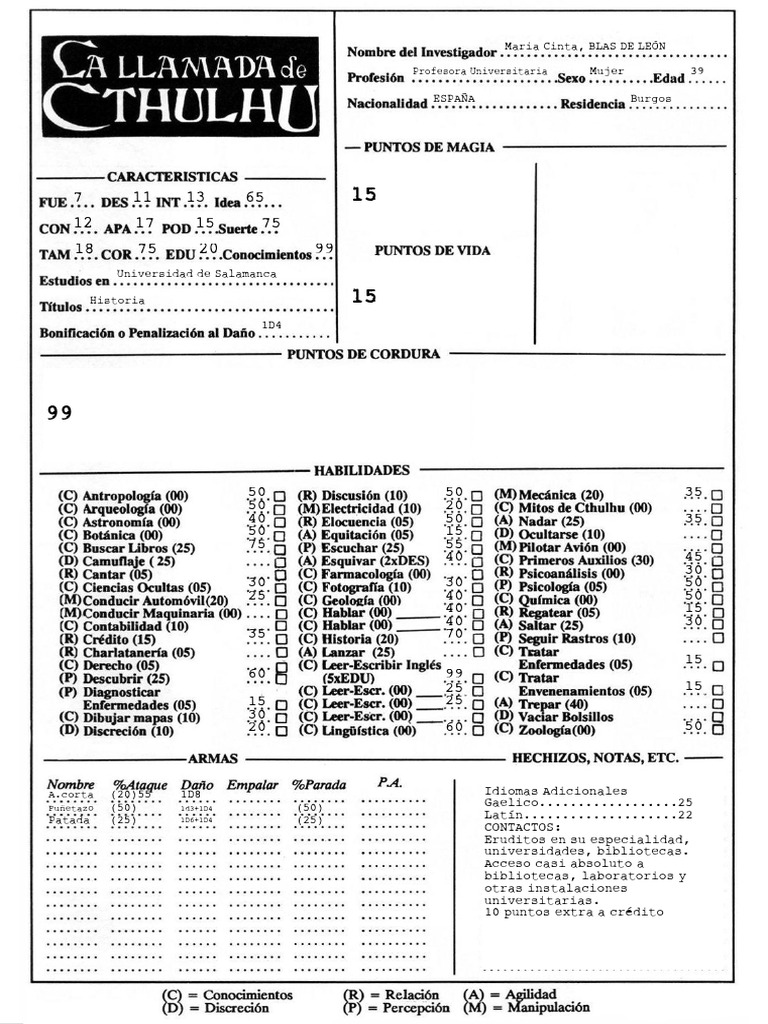 Perfil Académico de Maria Cinta | PDF