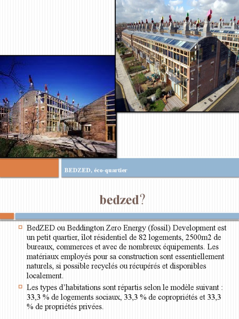 BedZED : Éco-quartier durable à Londres | PDF | La nature | Écomobilité