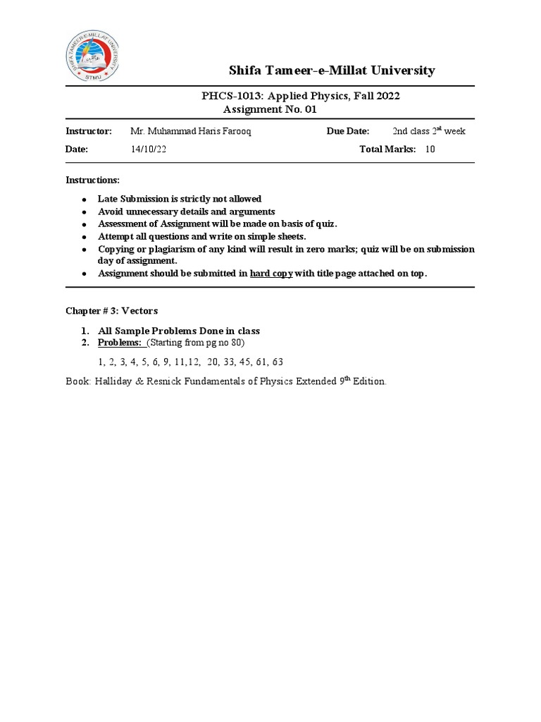 Assignmentno1cs STMU | PDF