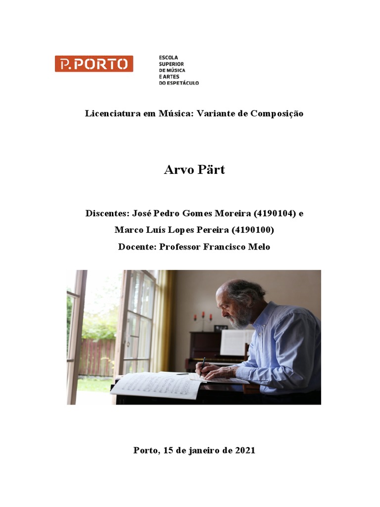 Arvo Pärt | Download grátis PDF | Pós-modernismo | Orquestras