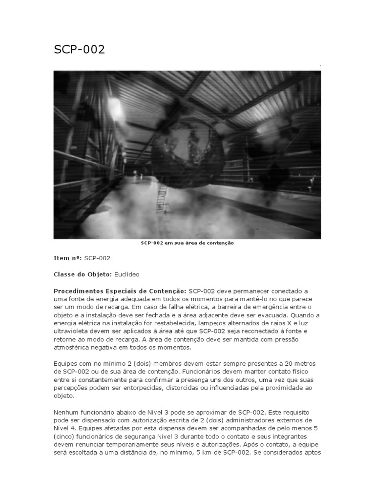 SCP Containment Procedures | PDF | Humano