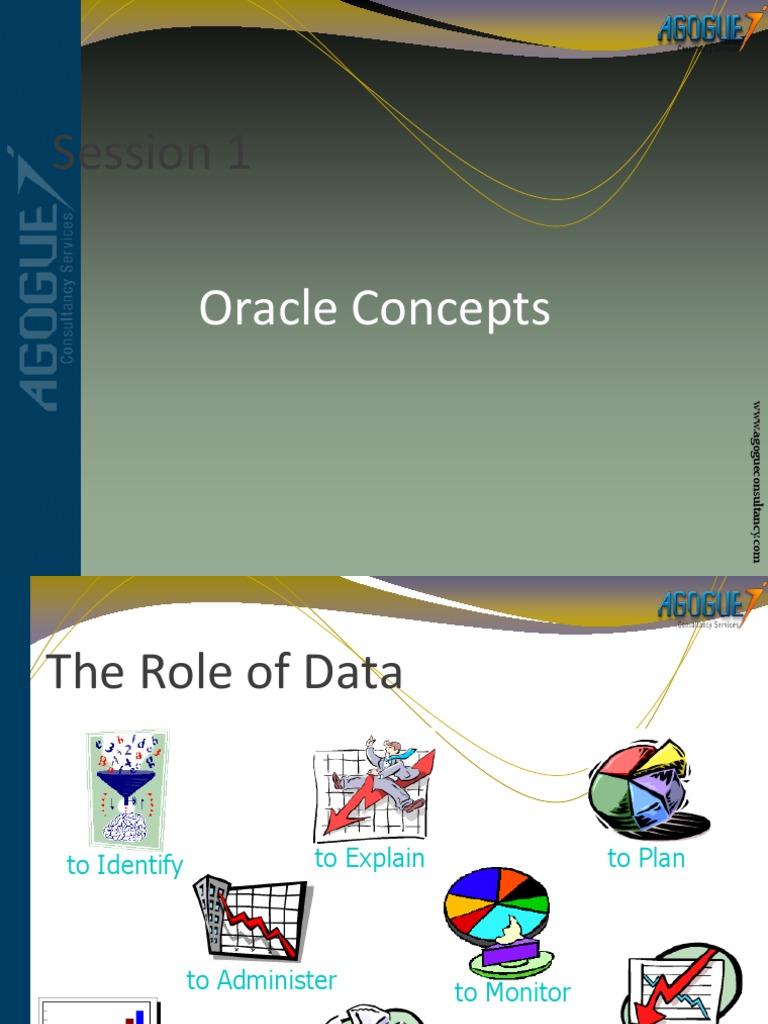 Session 1: Oracle Concepts | PDF | Databases | Relational Database