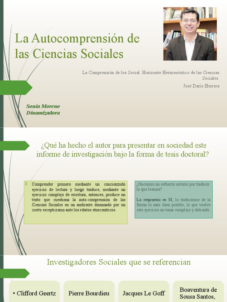 Autocomprensión en Ciencias Sociales | PDF | Conocimiento | Hermenéutica