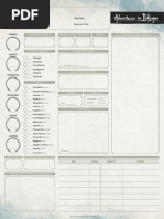 Grim Hollow Character Sheet | PDF | Role Playing Games | Gaming