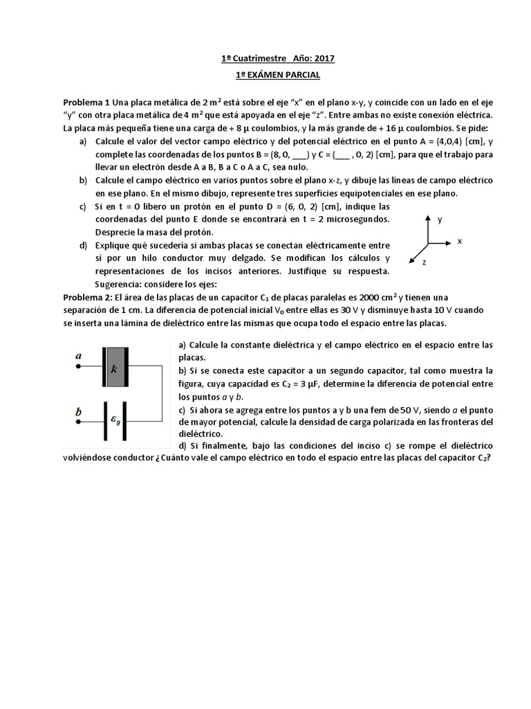 Ejercicios para Practicar | PDF | Condensador | Dieléctrico
