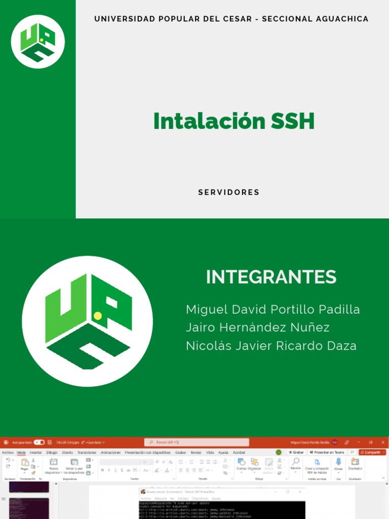 Práctica Instalación SSH y Usuarios y Grupos | PDF
