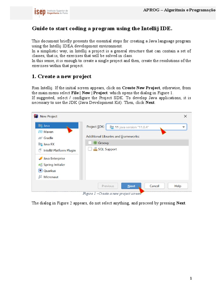APROG - PL - Intellij - Tutorial - EN | PDF | Programming | Computer Program