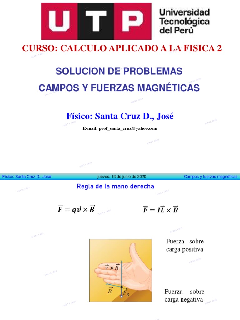 S08.s2-Material (Campos y Fuerzas Magnéticas) (Solucionario) | PDF | Campo magnético | Magnetismo