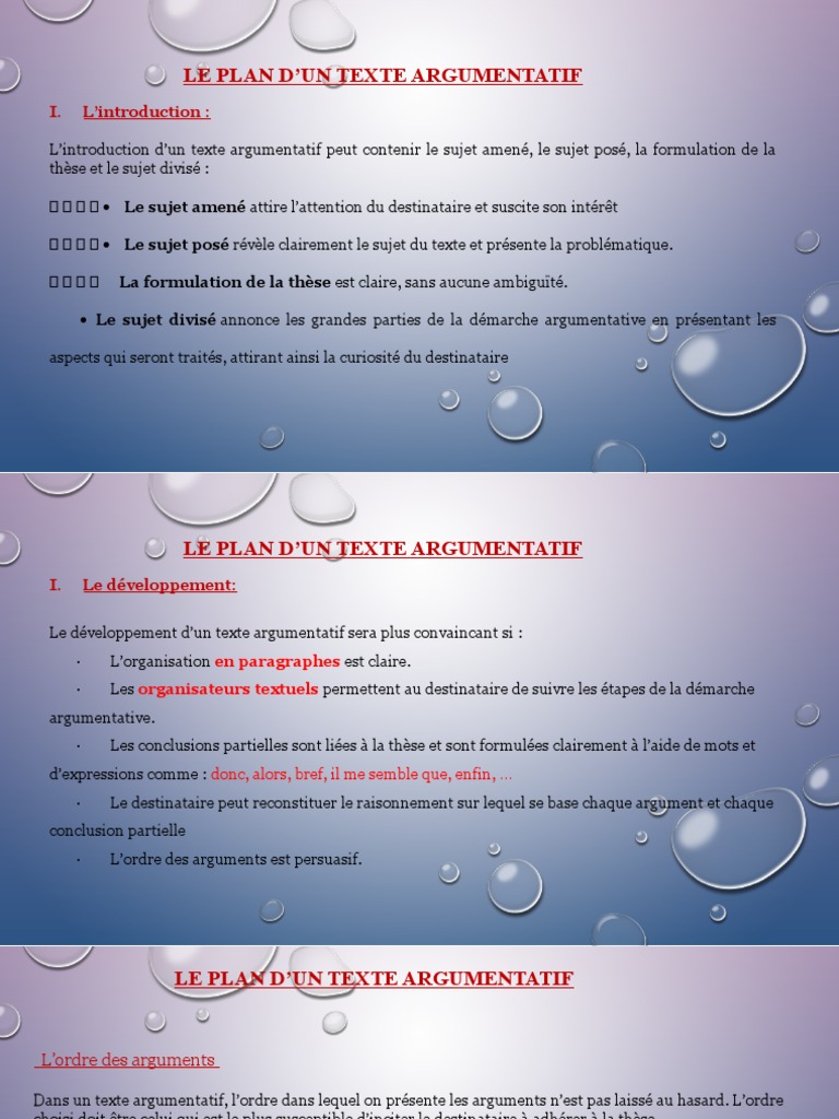 Texte Argumentatif | PDF