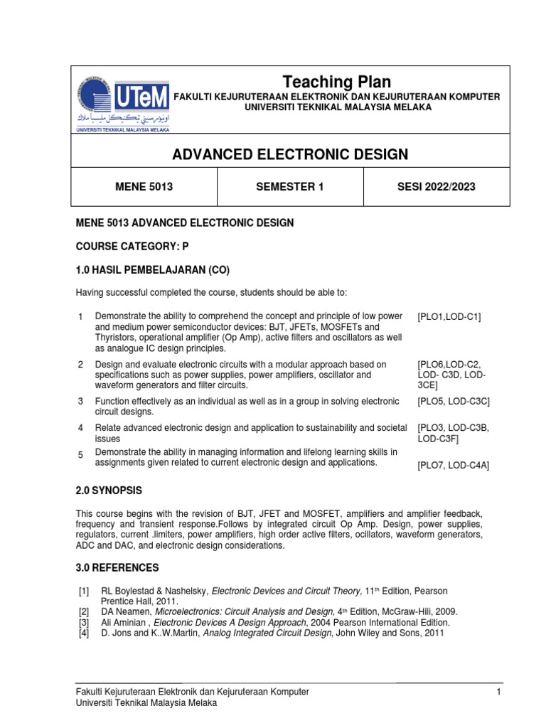 TP Mene 5013 Sem 1 2022 - 23 | PDF | Amplifier | Operational Amplifier