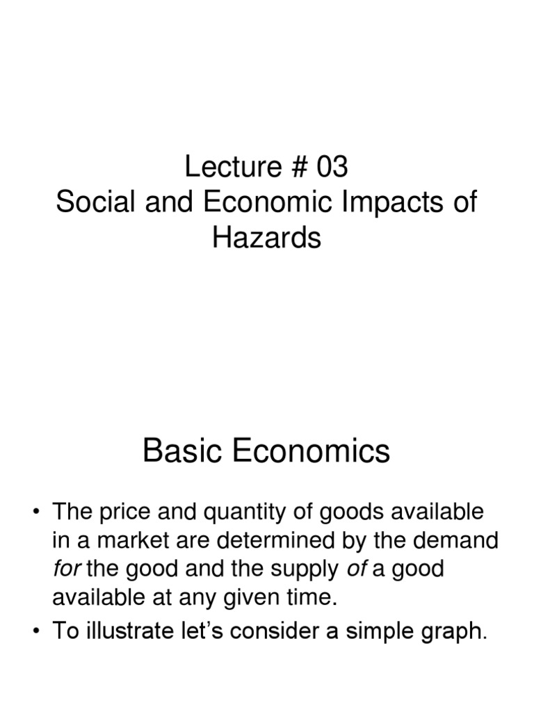 Lecture 3-Social & Economic Impacts of Hazards | PDF | Labour Economics ...