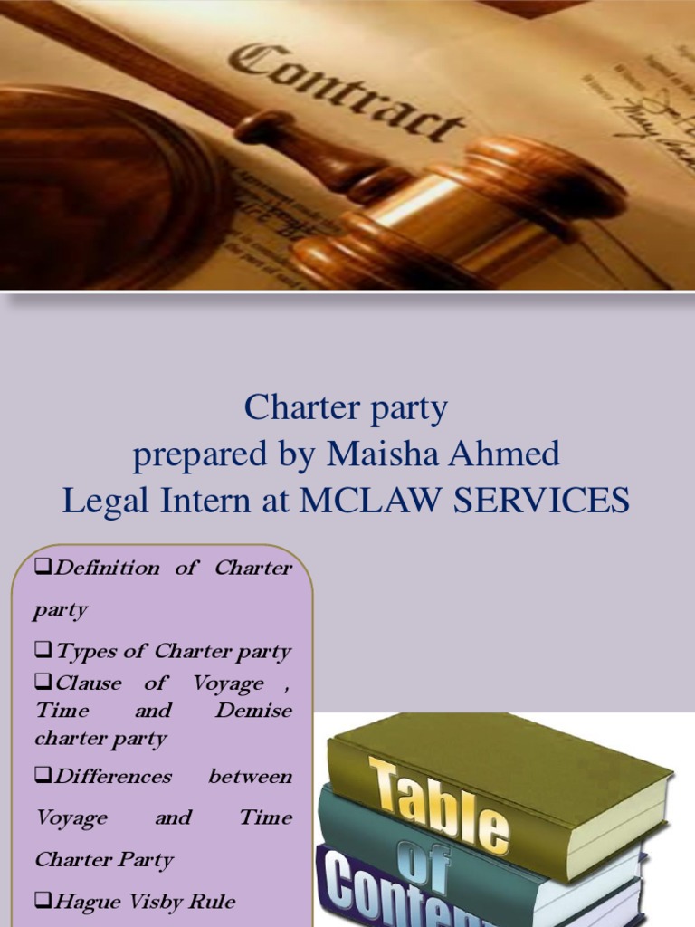 Charter Party | PDF | Business Law | Water Transport