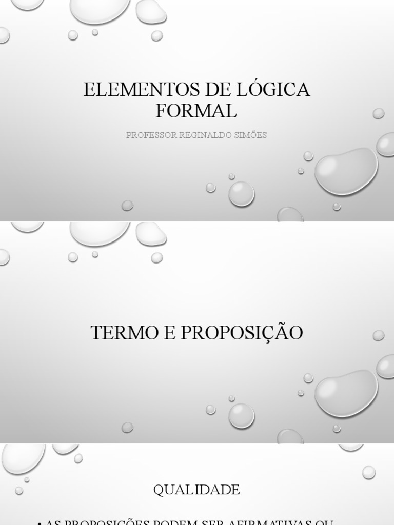 Elementos de lógica formal | PDF | Lógica | Matemática