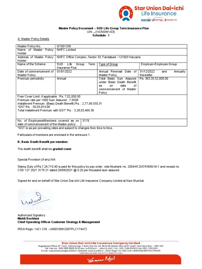 EDLI Master Policy 2022 | PDF