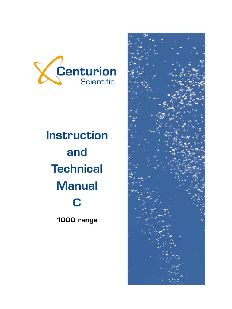 Centurion C Service | PDF | Centrifuge | Digital Electronics