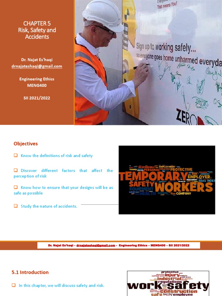 Chapter 5 - Risk, Safety and Accidents | PDF