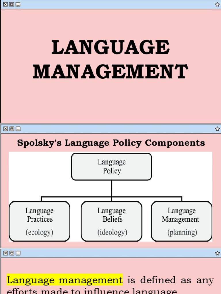 Language Management | PDF