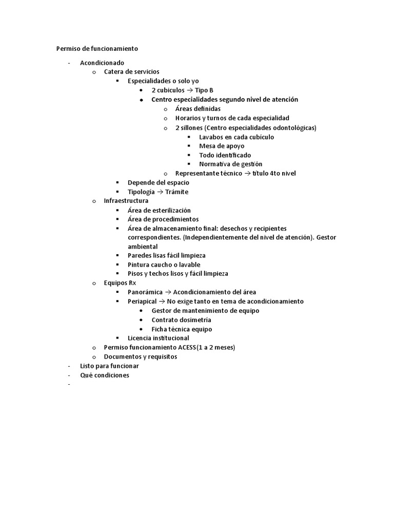 Permiso de Funcionamiento | PDF