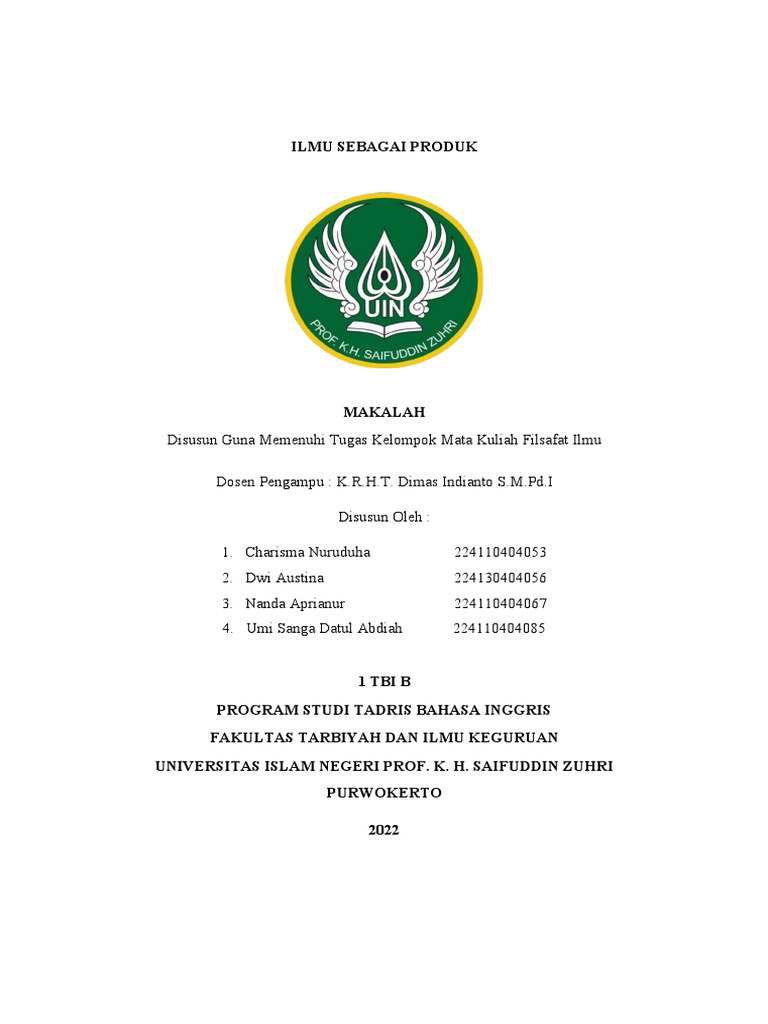 Makalah Done | PDF | Ilmu Sosial | Sains & Matematika