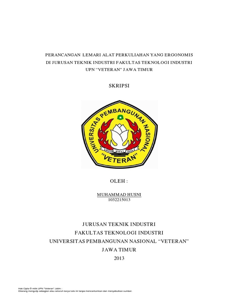 Contoh Skripsi Teknik Industri | PDF