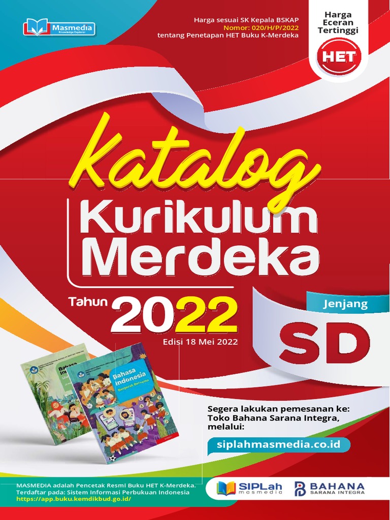 Katalog Buku HET - K-Merdeka SD 2022 | PDF