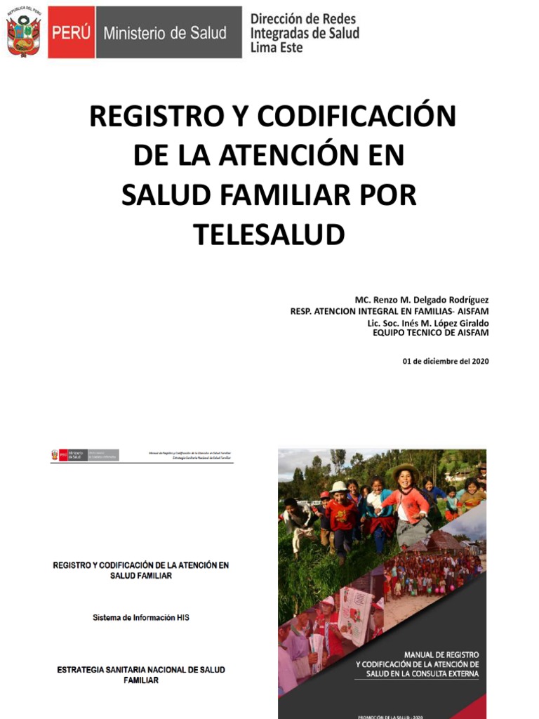 Codigo His Salud Familiar Telesalud 2020 Dic | PDF | Medicina CLINICA | Medicina