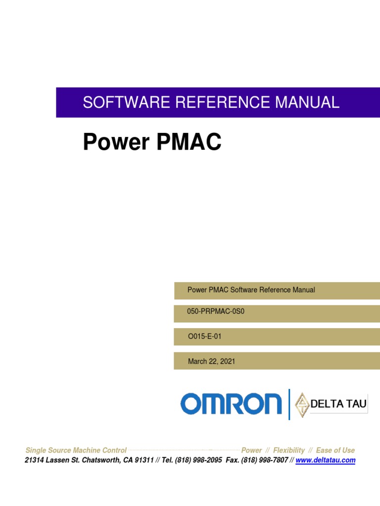 Power PMAC Software Reference Manual | PDF | Computer Science ...
